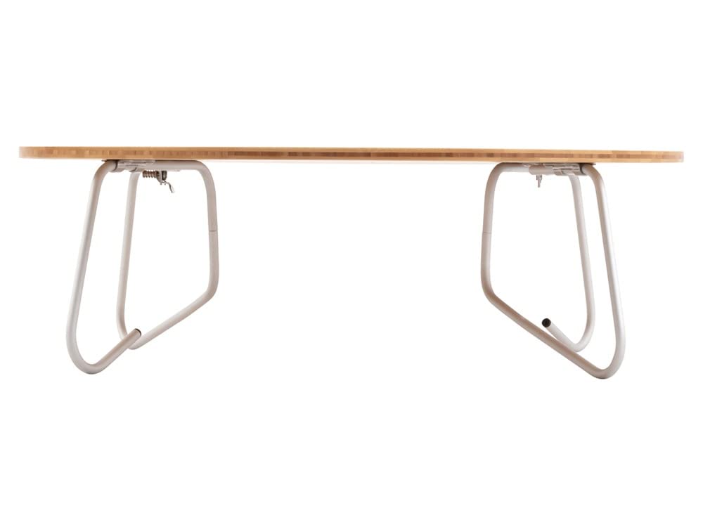 Snow Peak Single Action Table Low, LV-071TR, Made of Bamboo, Designed in Japan, for Indoor Outdoor Use, Lifetime Product Guarantee, D 25.6" H 8.25" (650 * 210mm)