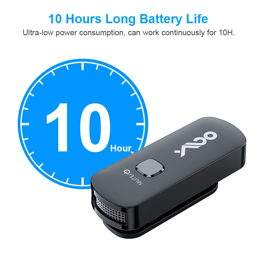 YMOO M5 Mini Wireless Microphone for iPhone iPad,Lavalier Microphone and Receiver for Tablet/Android Phone/Laptop/MacBook Video Recording,Meeting,Vlog,Tiktok,YouTube,Whatsapp