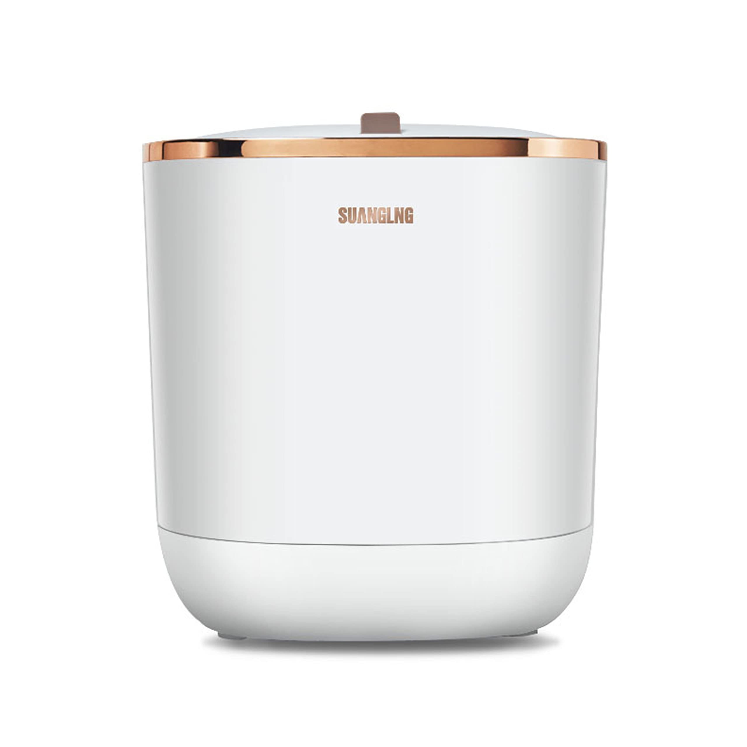 Vastarry Automatic Mini Portable Underwear Washer with Drain Basket Small portable washing machine is very suitable for small apartments, dormitories and other places (White)
