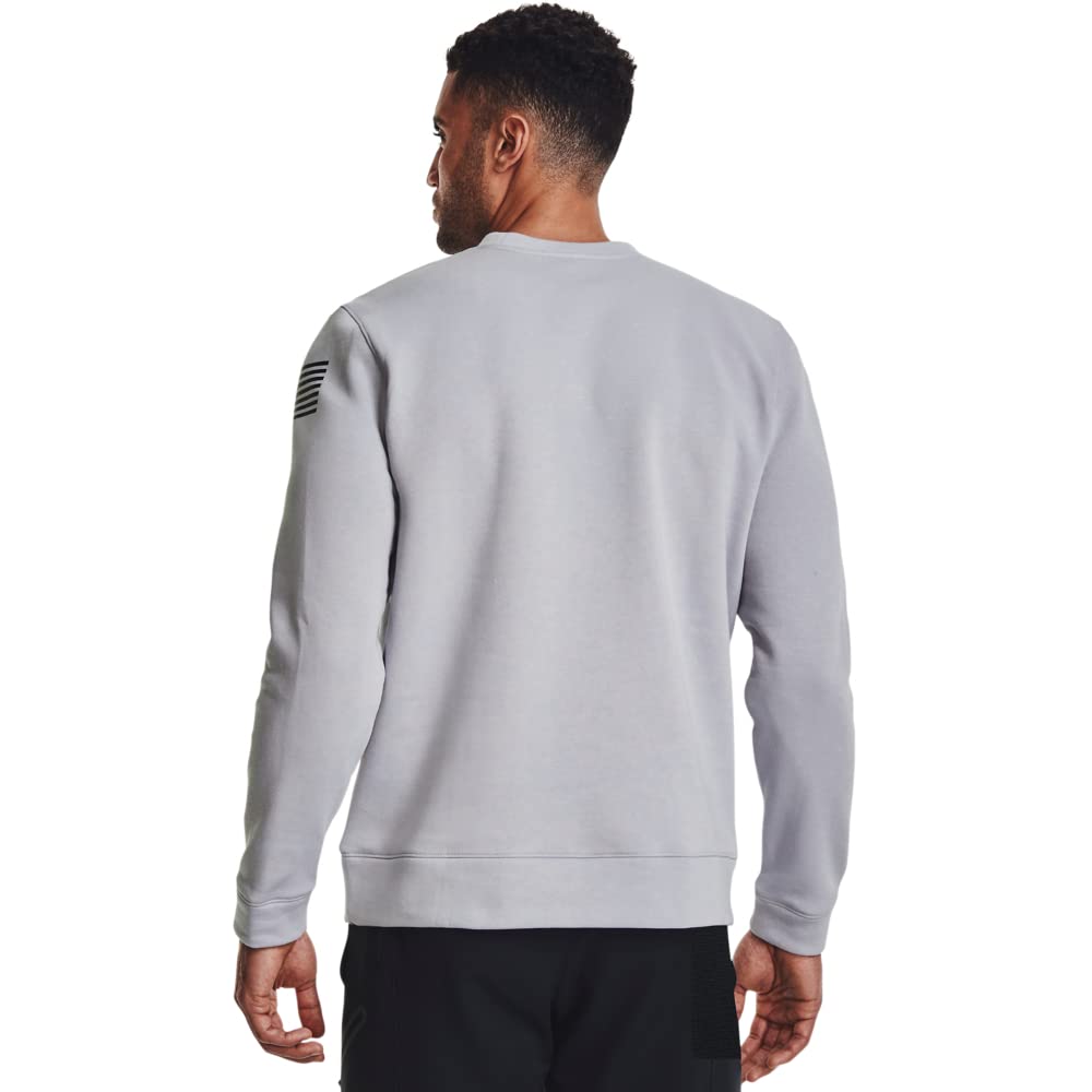 Under Armour Mens Freedom Rival Terry Crew, (011) Mod Gray / / Black, X-Large