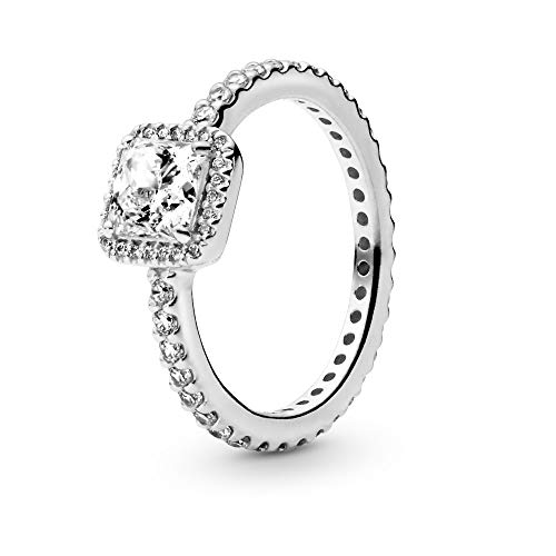Pandora Jewelry Timeless Elegance Cubic Zirconia Ring in Sterling Silver, Size 6