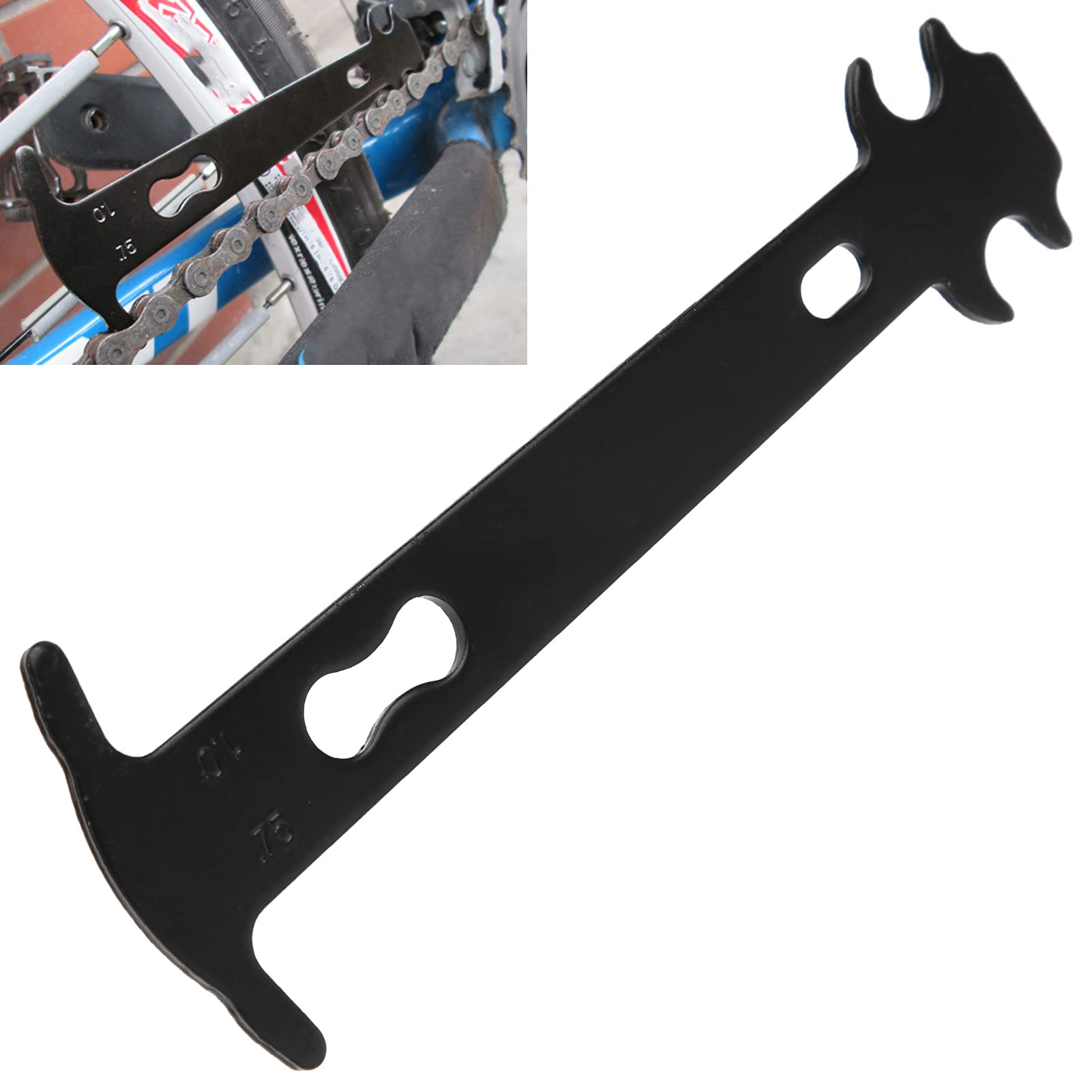 Vakitar Bike Stainless Steel Chain Measuring Ruler Road Bike Chain Wear Measuring Tool
