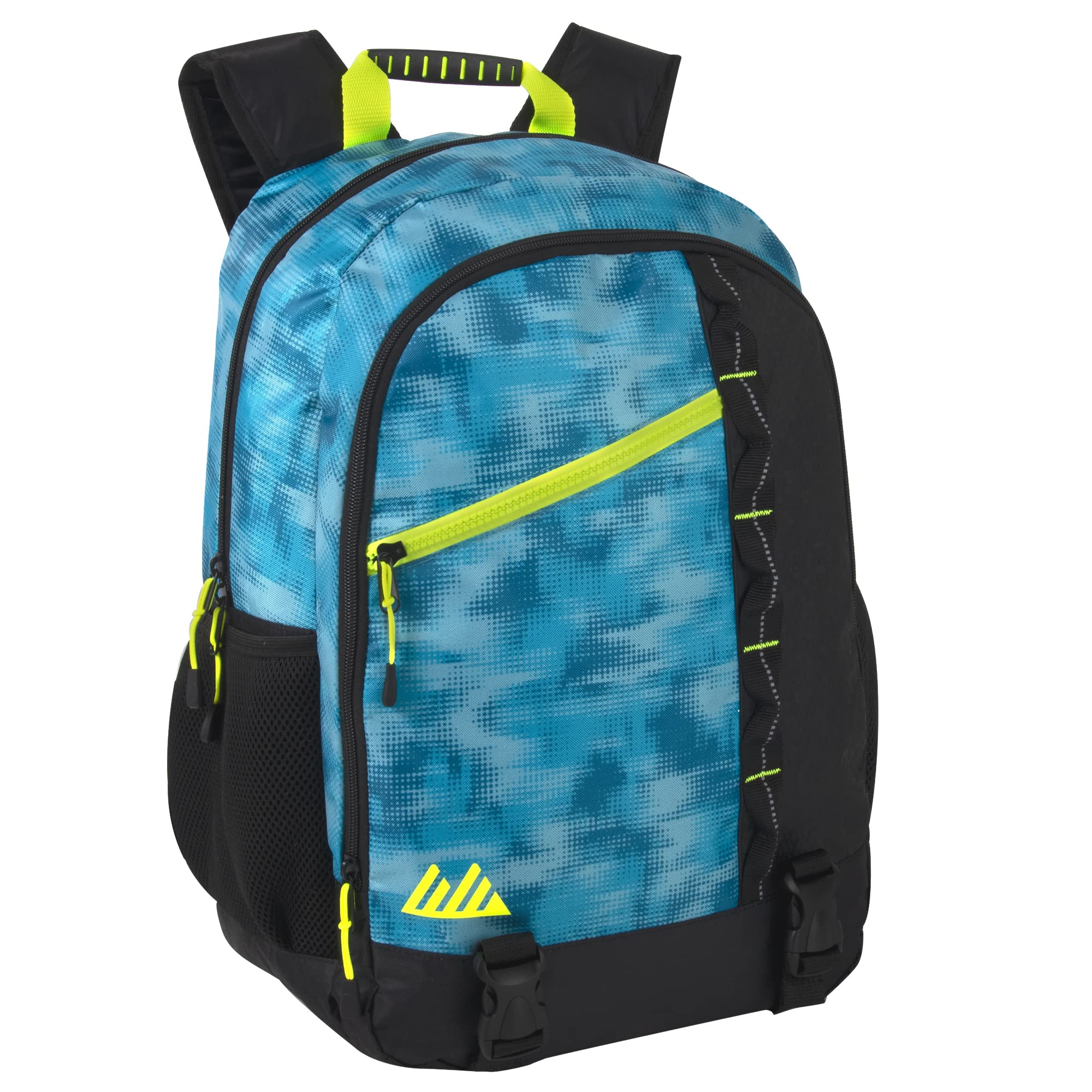 Summit Ridge 24 Pack Wholesale Two Compartment Backpacks Bulk for Adults, Homeless, Commuting, Travel, Sports (Bungee Tricolor Pack)