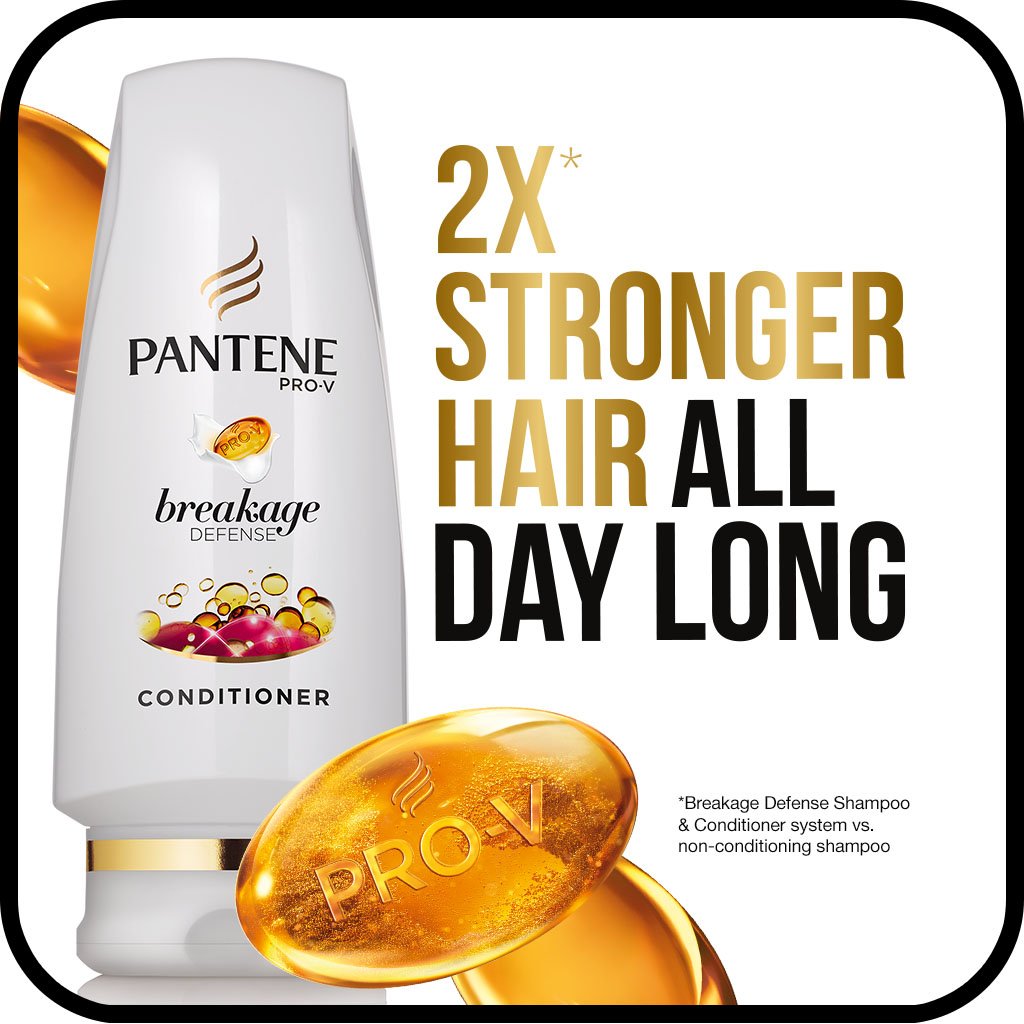 Pantene Pro-V Breakage Defense Conditioner, 12.0 fl oz (Packaging may vary)