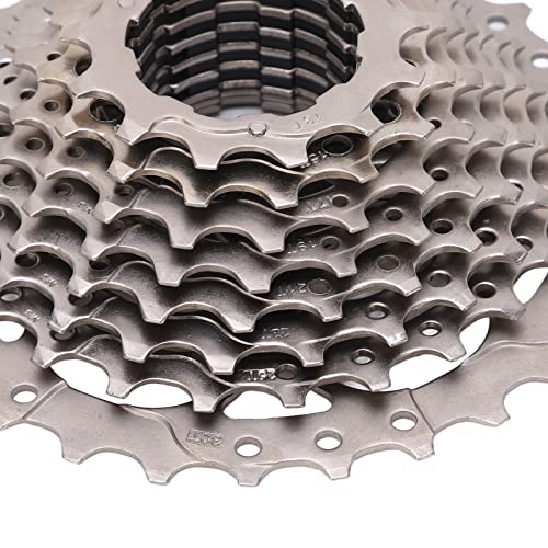 WESE 10 Speed Cassette, Anti Rust Steady Rotation 11β30T Road Bike Cassette Lightweight for Folding