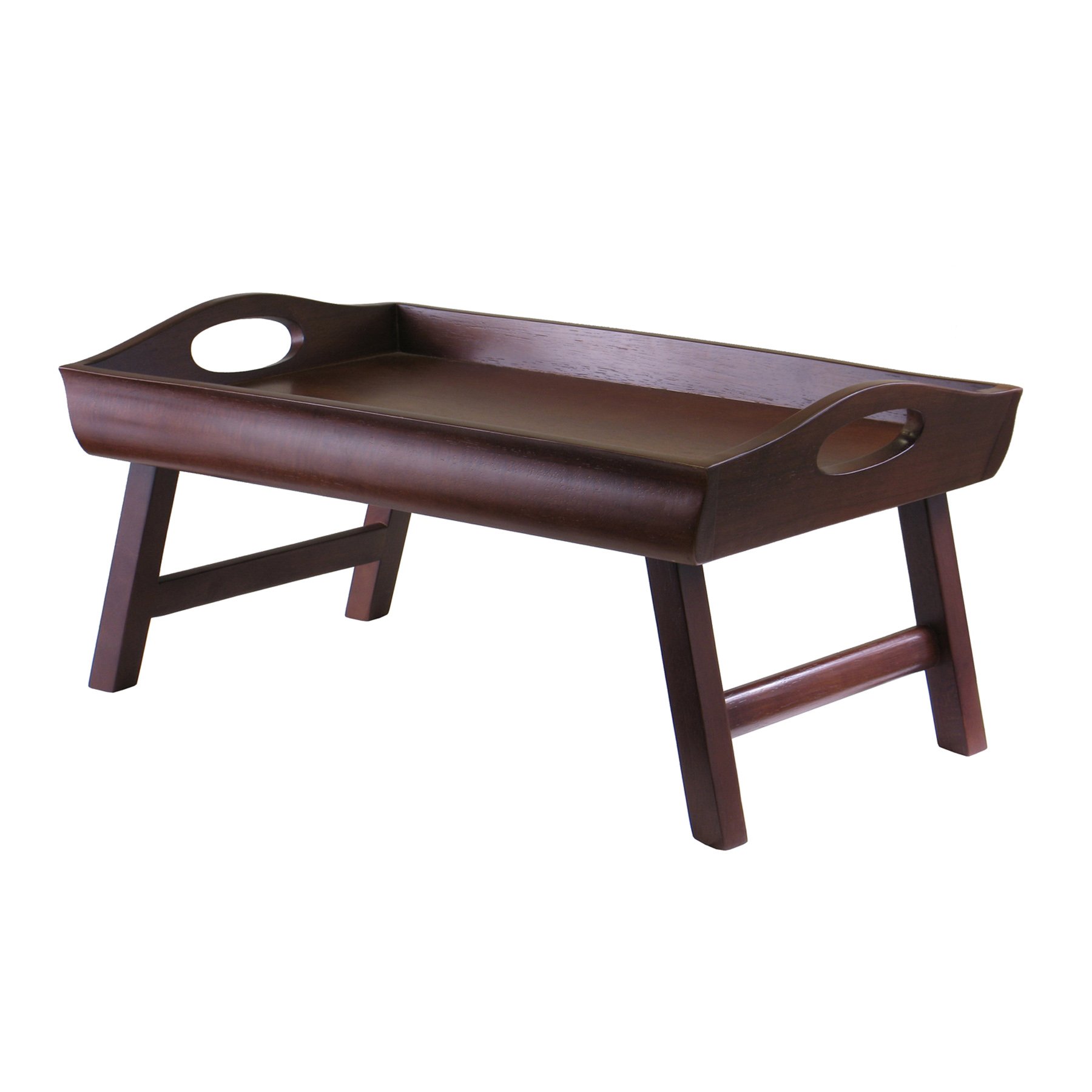 Winsome Wood Sedona and Alden Bed Trays Bundle | Antique Walnut Finish
