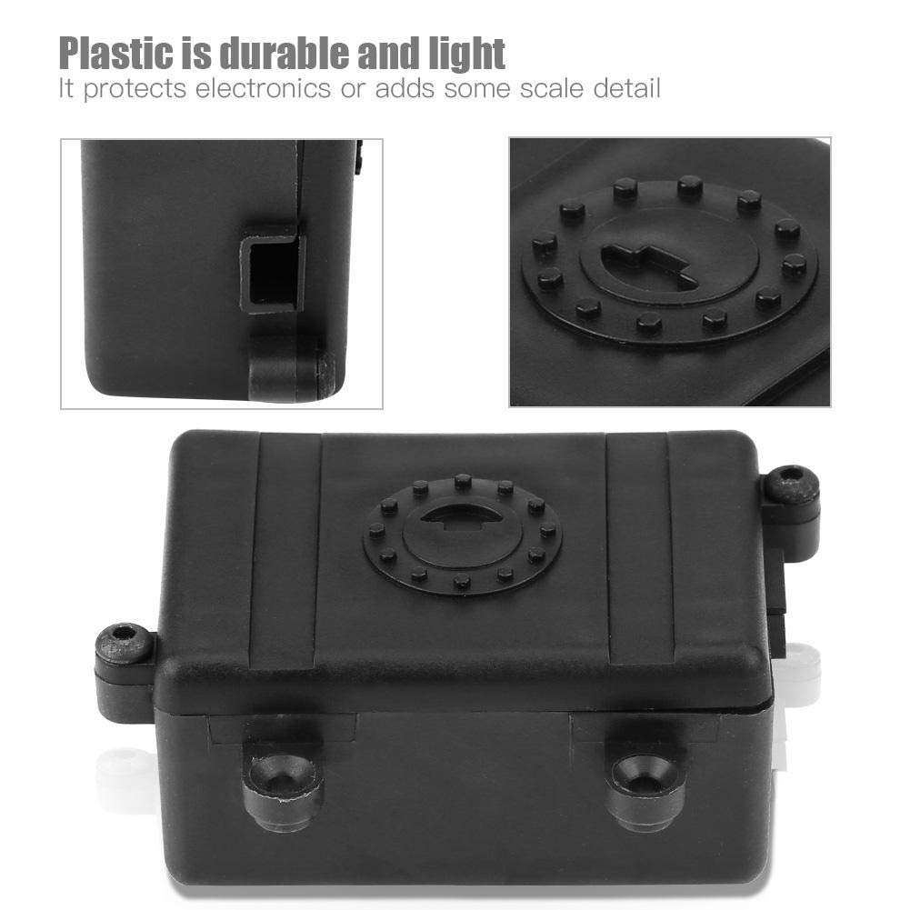 RC Receiver Box, 1/10 RC Crawler Radio ESC Receiver Box Accessory for TRX-4 SCX10 90027 SCX10 II 90046 D90