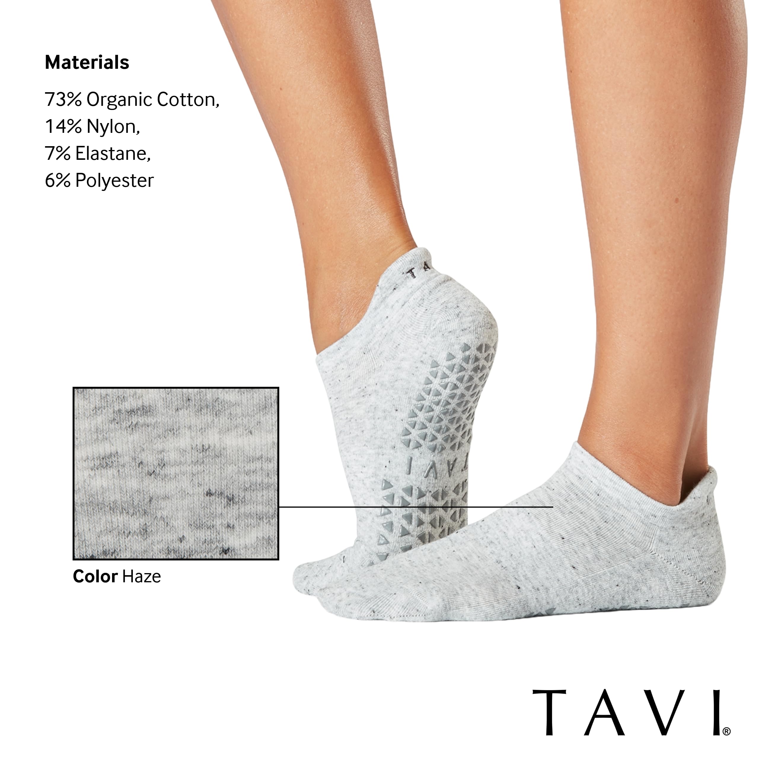 TAVI Women’s Savvy Grip Socks, Multi-Pack - Pilates Socks with Grips for Women, Slipper Socks for Pilates, Yoga, and Ballet
