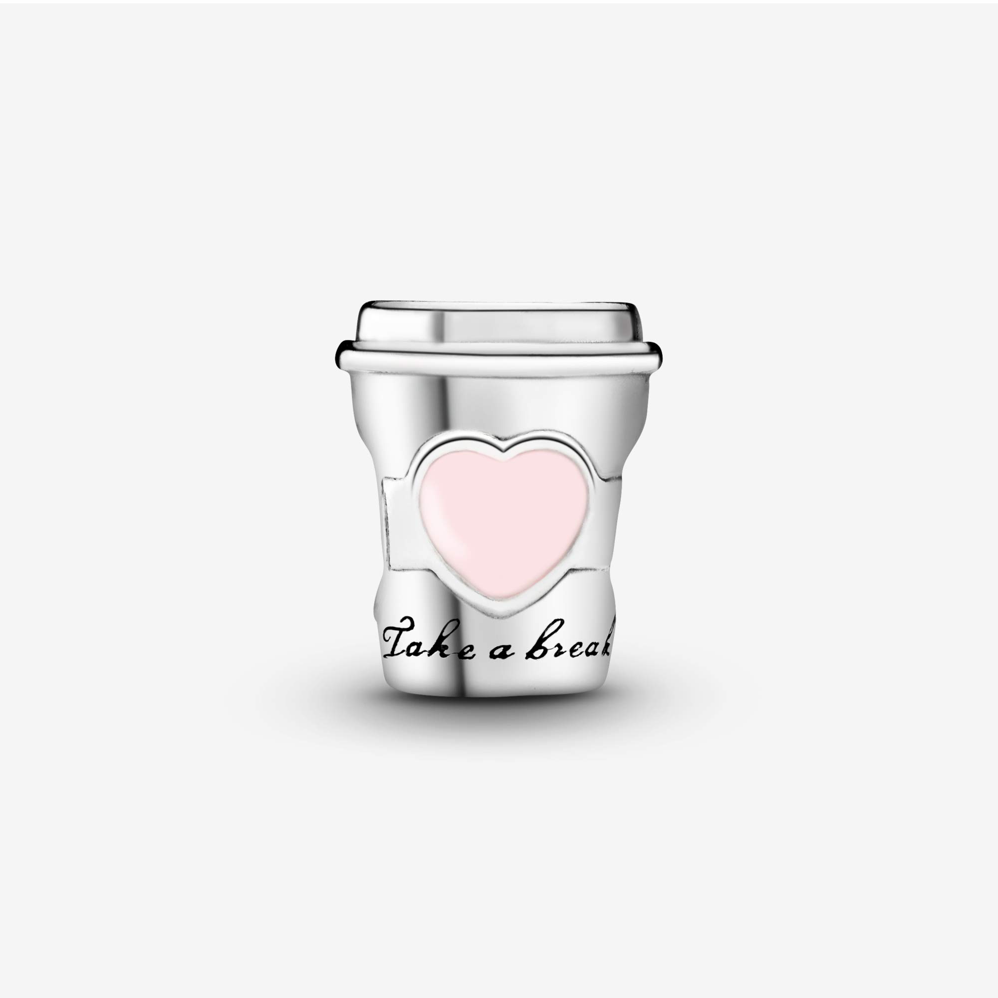 Pandora Jewelry Take a Break Coffee Cup Charm - Fun, Original Charm Charm Bracelets - Perfect Charm for Mom, Sister, Daughter & More - Sterling Silver, No Box