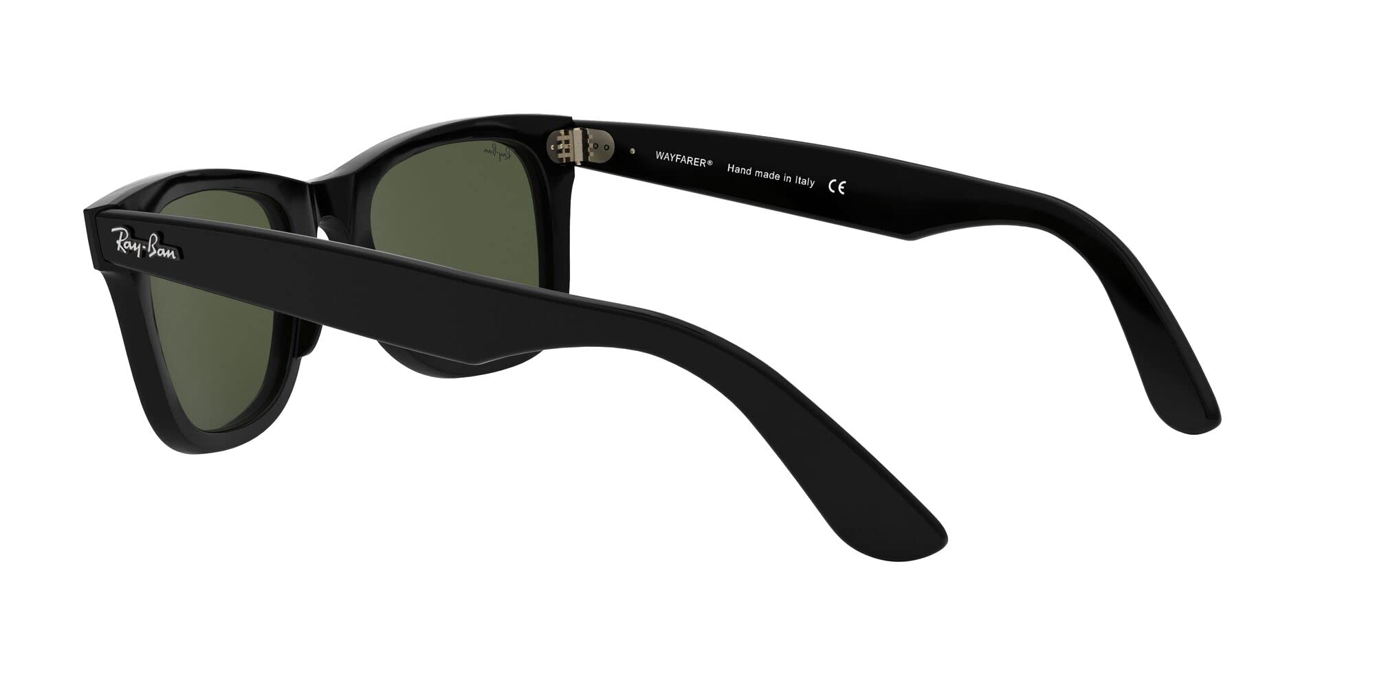 Ray-Ban Rb4340 Wayfarer Ease Square Sunglasses, Black/G-15 Green, 50 mm