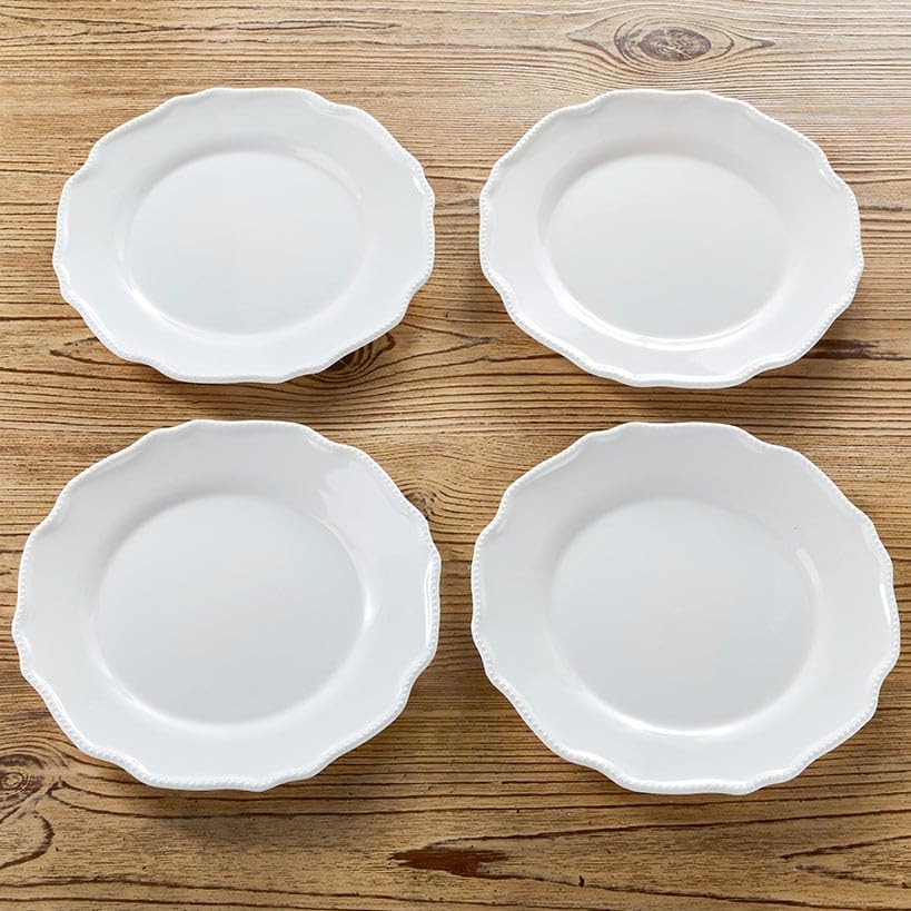 The Lakeside Collection Holiday Setting Set of 4 Dinner Plates