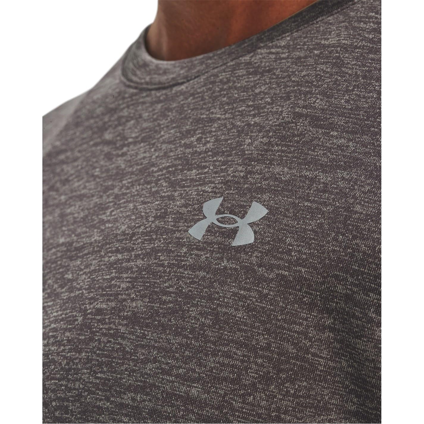Under Armour Womens Tech Twist T-Shirt, (433) Glacier Blue/White/Metallic Silver, Large