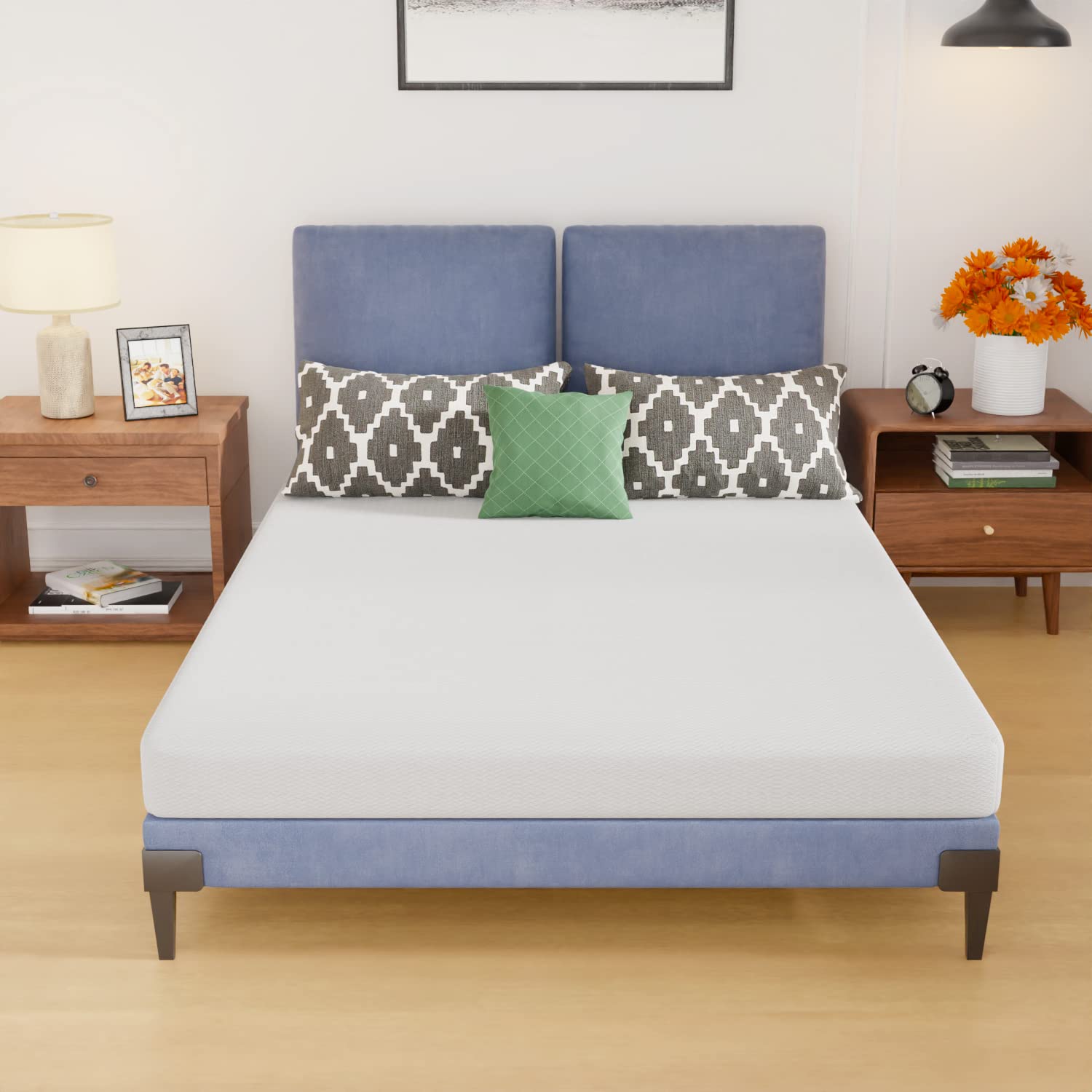 PayLessHere 5 Inch Gel Memory Foam Mattress Medium Firm Mattresses CertiPUR-US Certified Bed-in-a-Box Pressure Relieving Full Size,Fiberglass Free,White
