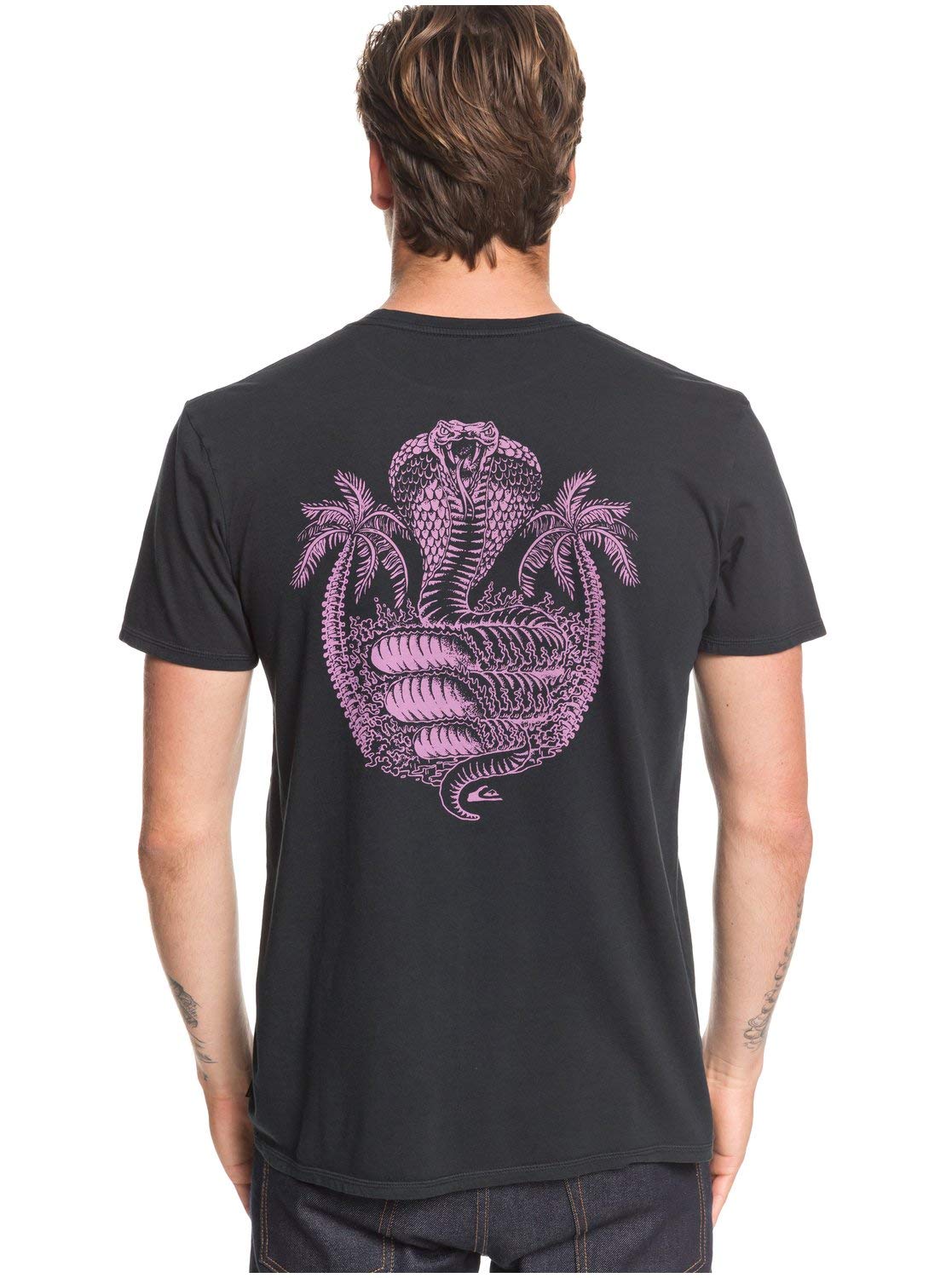Quiksilver Men's Cobra FANG Short Sleeve TEE, Brazilian Sand, L
