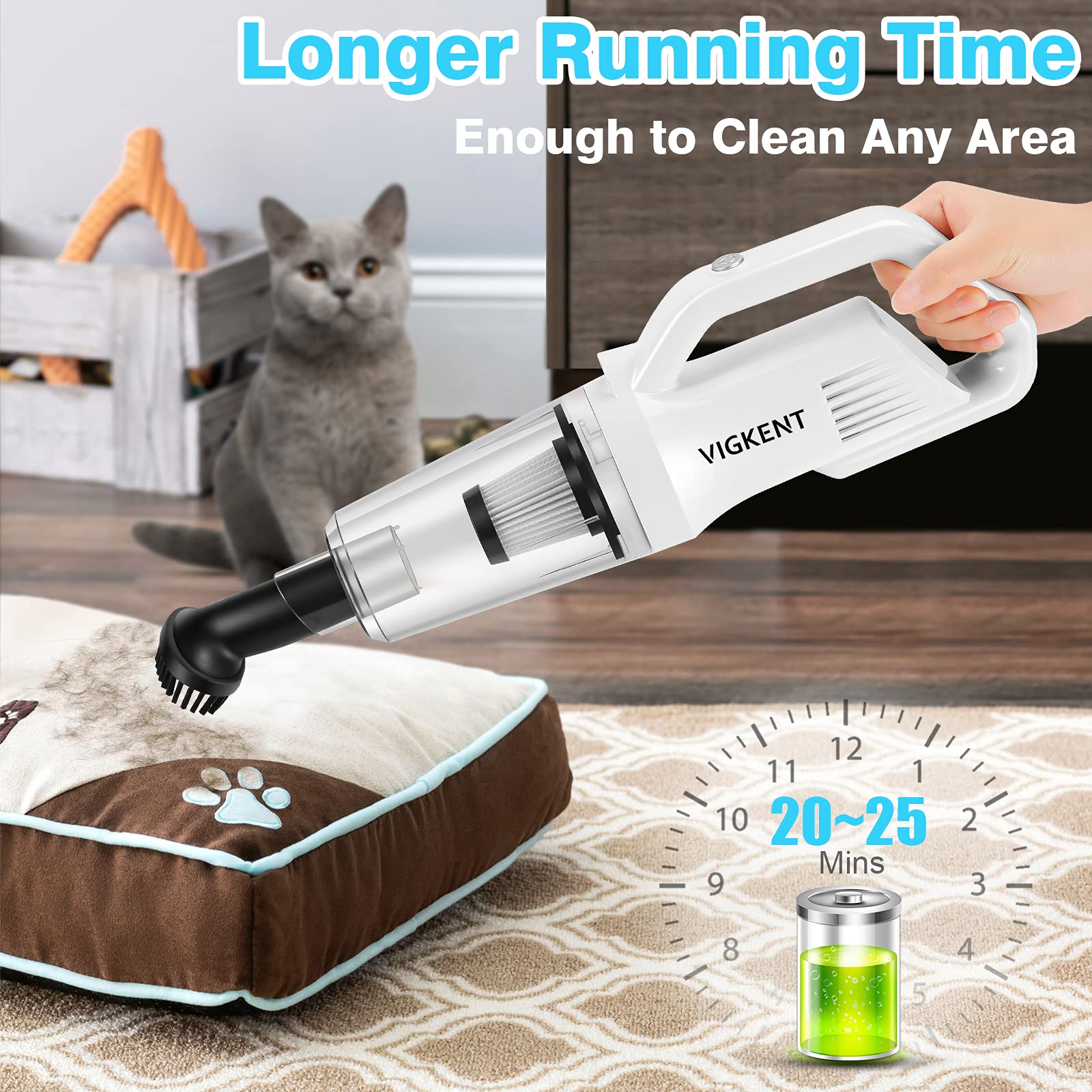 Vigkent Handheld Vacuum Cordless,9000pa High Power Hand Vacuum Dust Busters Cordless Rechargeable Portable Mini Car Vacuum Cleaner, Hand Held Vacuuming Cordless 小卖清货,大卖请手下留情