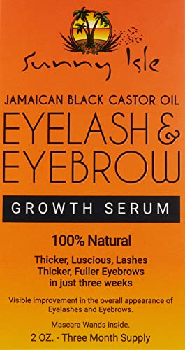 Sunny Isle Jamaican Black Castor Oil Eyelash & Eyebrow Growth Serum 2oz