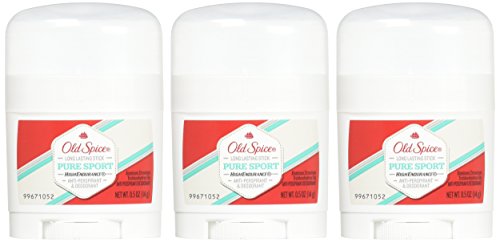 Old Spice High Endurance Antiperspirant Deodorant 0.5 Travel Size Pure Sport,0.5 Ounce (Pack of 3)