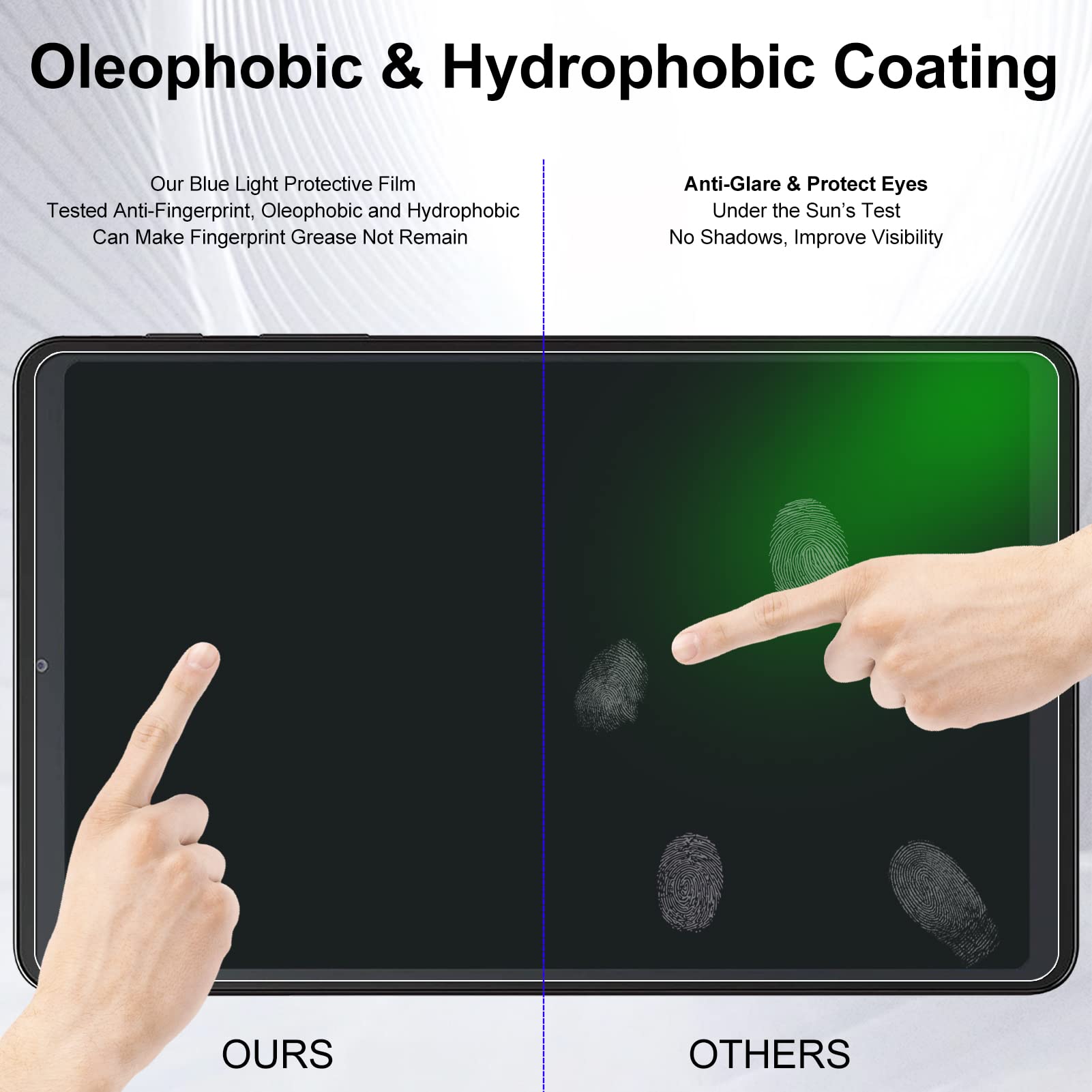 XinWoTuo 2pcs Anti-Blue Light Screen Protector for Samsung Galaxy Tab S8 2022 (SM-X700/X706) Galaxy Tab S7 (SM-T870/T875/T878) 11 inch, Anti-Blue Light and Anti-Glare Screen Protector