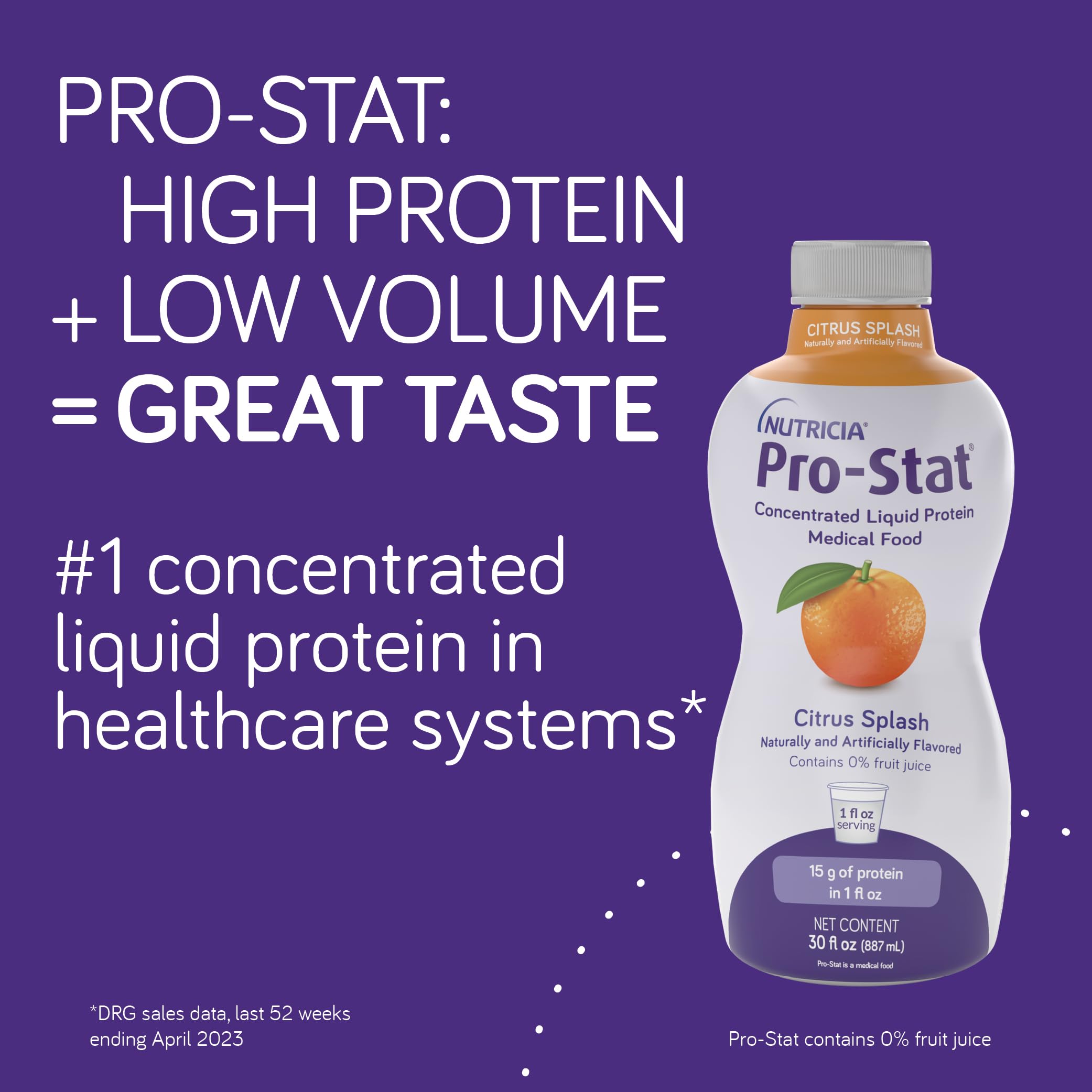 Pro-Stat Concentrated Liquid Protein Medical Food - Grape Flavor, 30 Fl Oz Bottle