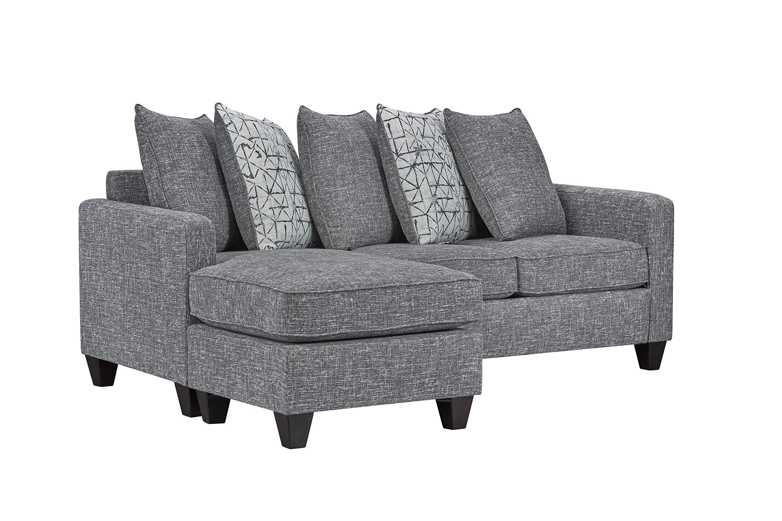 Ready To Live 57th Street Sofa Sectional, 81", Light Grey