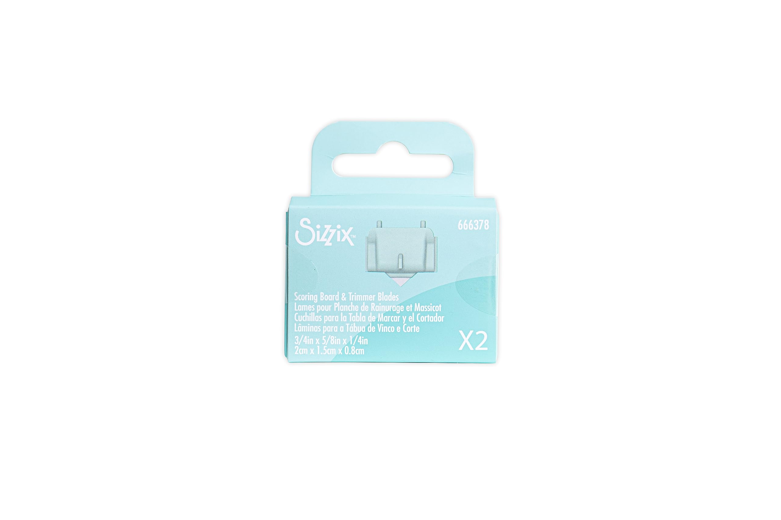 Sizzix Scoring Board & Trimmer Replacement Blades (2 Pack) | 666378, Mint