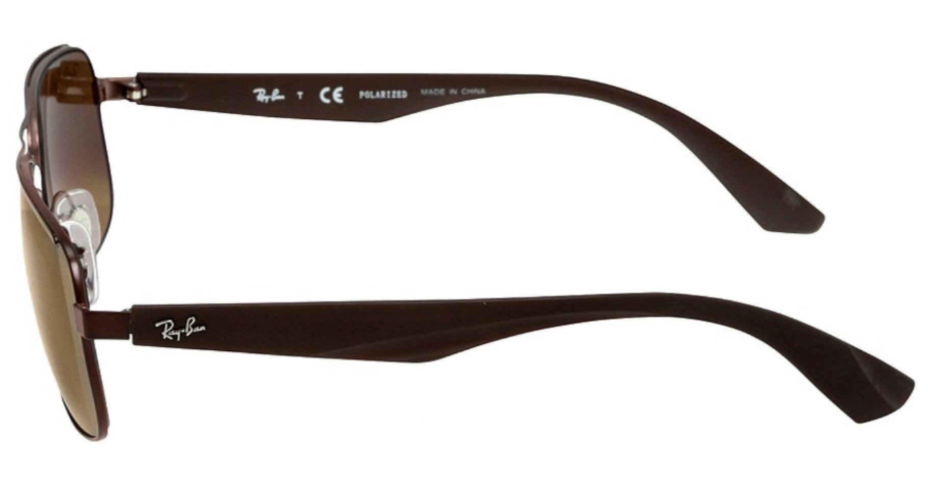Ray-Ban RB3524-012/83 Sunglasses Matte Brown w/Polarized Brown Lens 57mm
