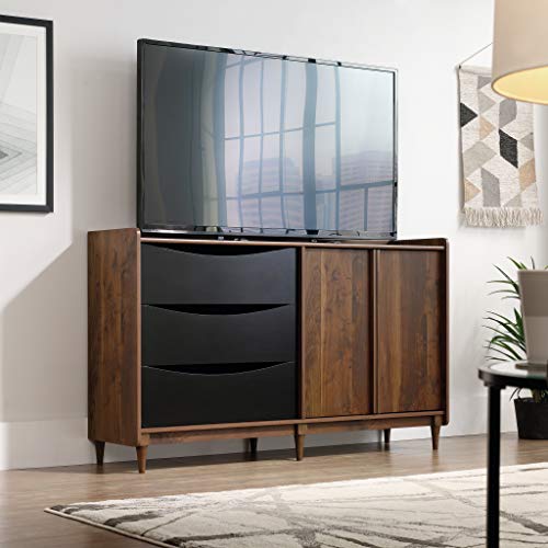 Sauder Harvey Park Entertainment Credenza, For TV's up to 55", Grand Walnut finish