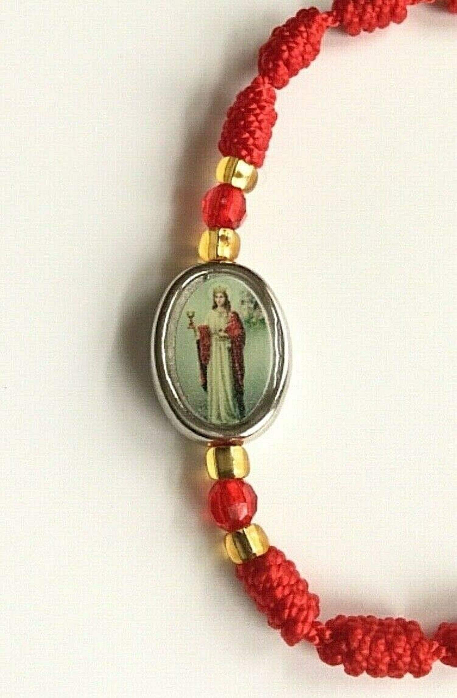 PUDXLRE SAINT BARBARA RED BRACELET for PROTECTION/PULSERA ROJO DE SANTA BARBARA PARA PROTECCION