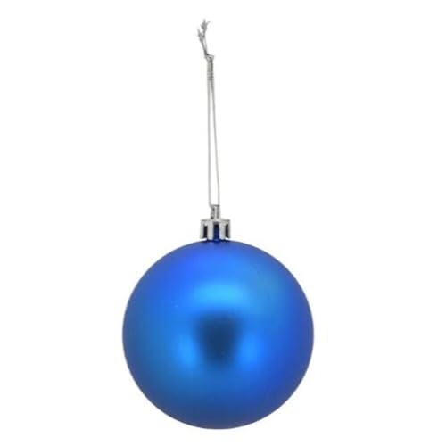 Royal Blue Ball Christmas Tree Ornaments 8 Piece Set 2.75 Inch - Gifts and Decorations for Christmas, Halloween and Holidays