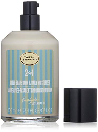 The Art of Shaving After-Shave Balm for Men - Face Moisturizer, Clinically Tested for Sensitive Skin, Eucalyptus, 3.3 Ounce