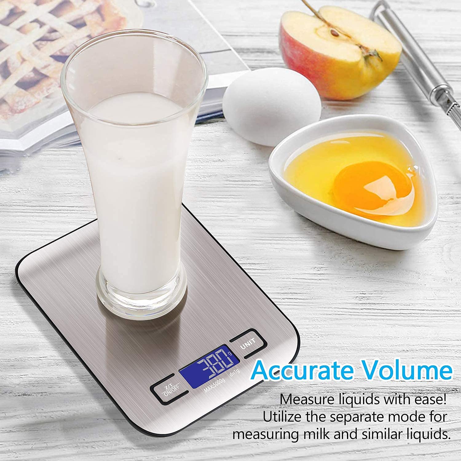 Qisebin Food Kitchen Scale, Black