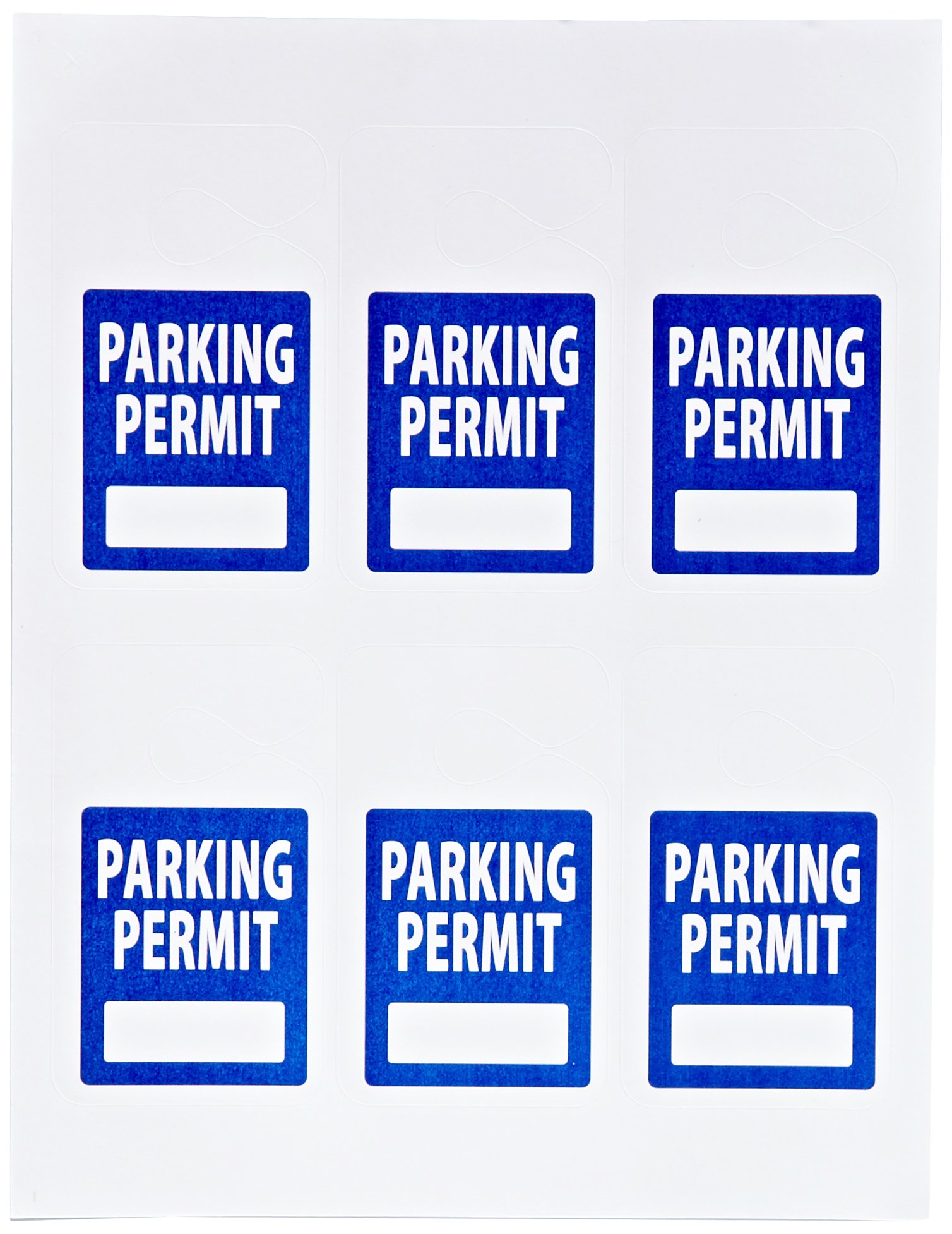 Pack of 150 "Pre - Printed Laser Printable Parking Permits" By SmartSign | 8.5" x 11"