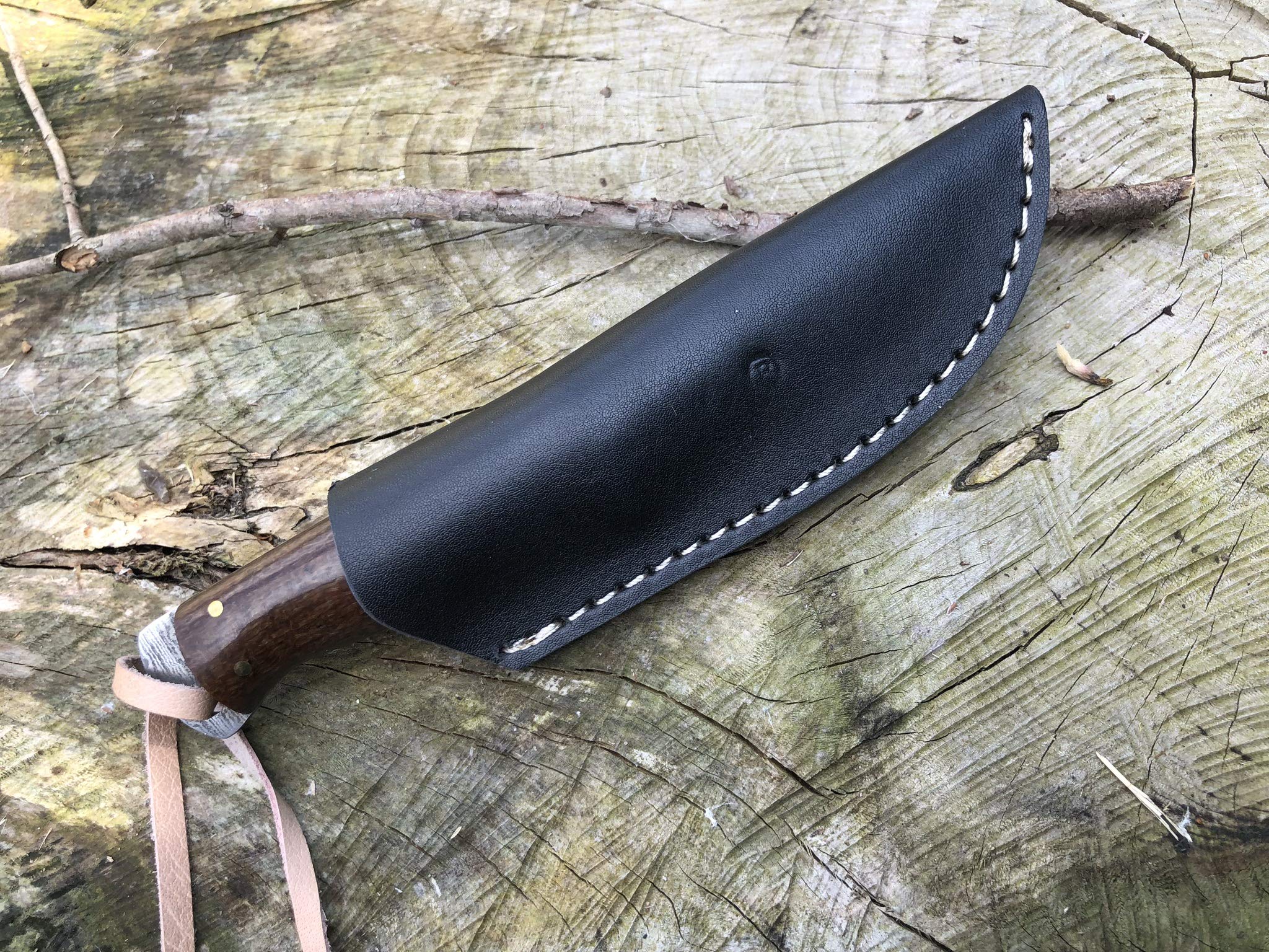 Perkin Damascus Steel Hunting Knife With Sheath Skinner Knife - SK1300