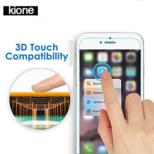 Screen Protector iPhone 8 7 6S 6, Anti Blue Light Screen Protector [ Eye Protect ] [ Touch Screen Accuracy ] [Bubble Free] Tempered Glass for iPhone 8/7 /6s/ 6 [3 Pcs]