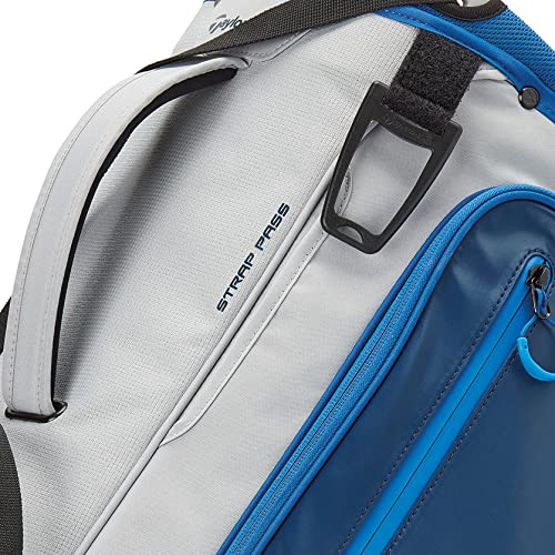 TaylorMade Unisex's Flextech Stand Bag, White, Black, Blue, One Size