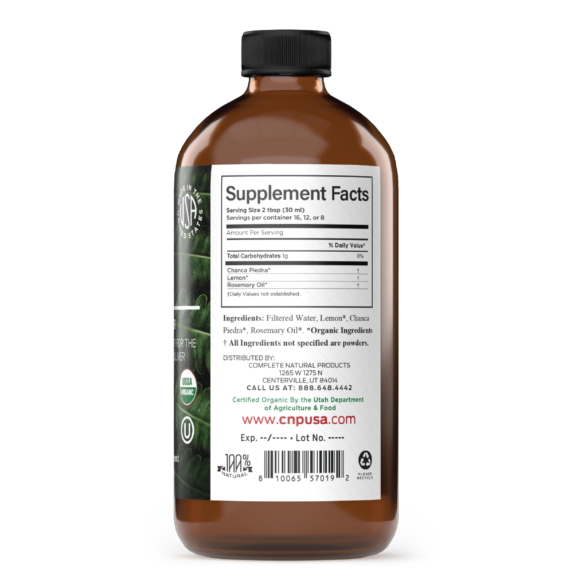 Organic Chanca Piedra Concentrate & Extract 16oz - Phyllanthus Niruri - Natural Liquid Stone Breaker & Crusher Tincture