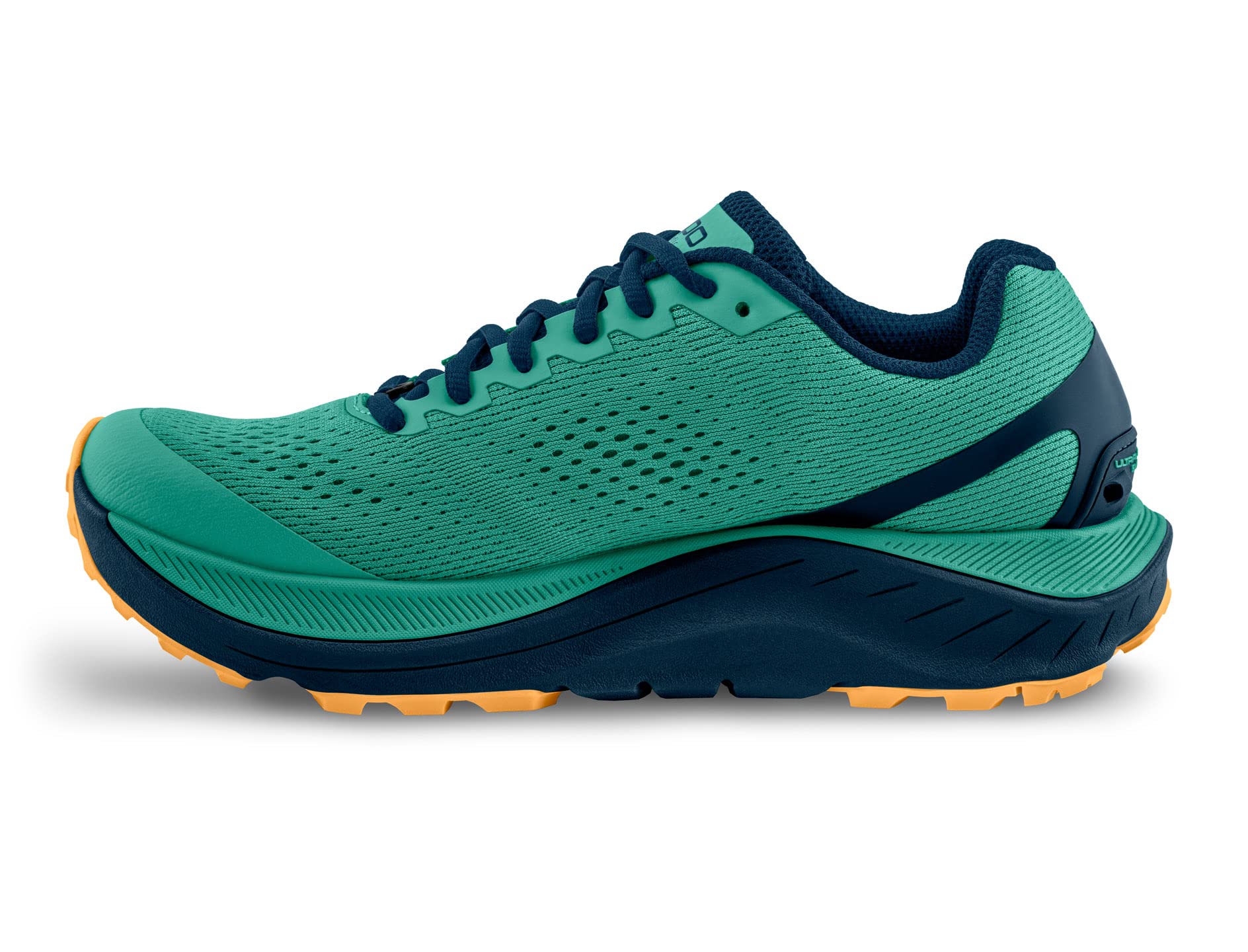 Topo Athletic Women's Lightweight Comfortable 5MM Drop Ultraventure 3 Trail Running Shoes, Athletic Shoes for Trail Running, Teal/Orange, Size 9