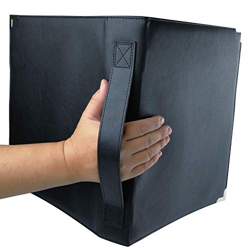 Orginal -MSP PU Leather Sheet Music Holder | 9.5" x 12" - Music Folder with Hand Strap for Musician- Improved Design (3 Ring Binder)