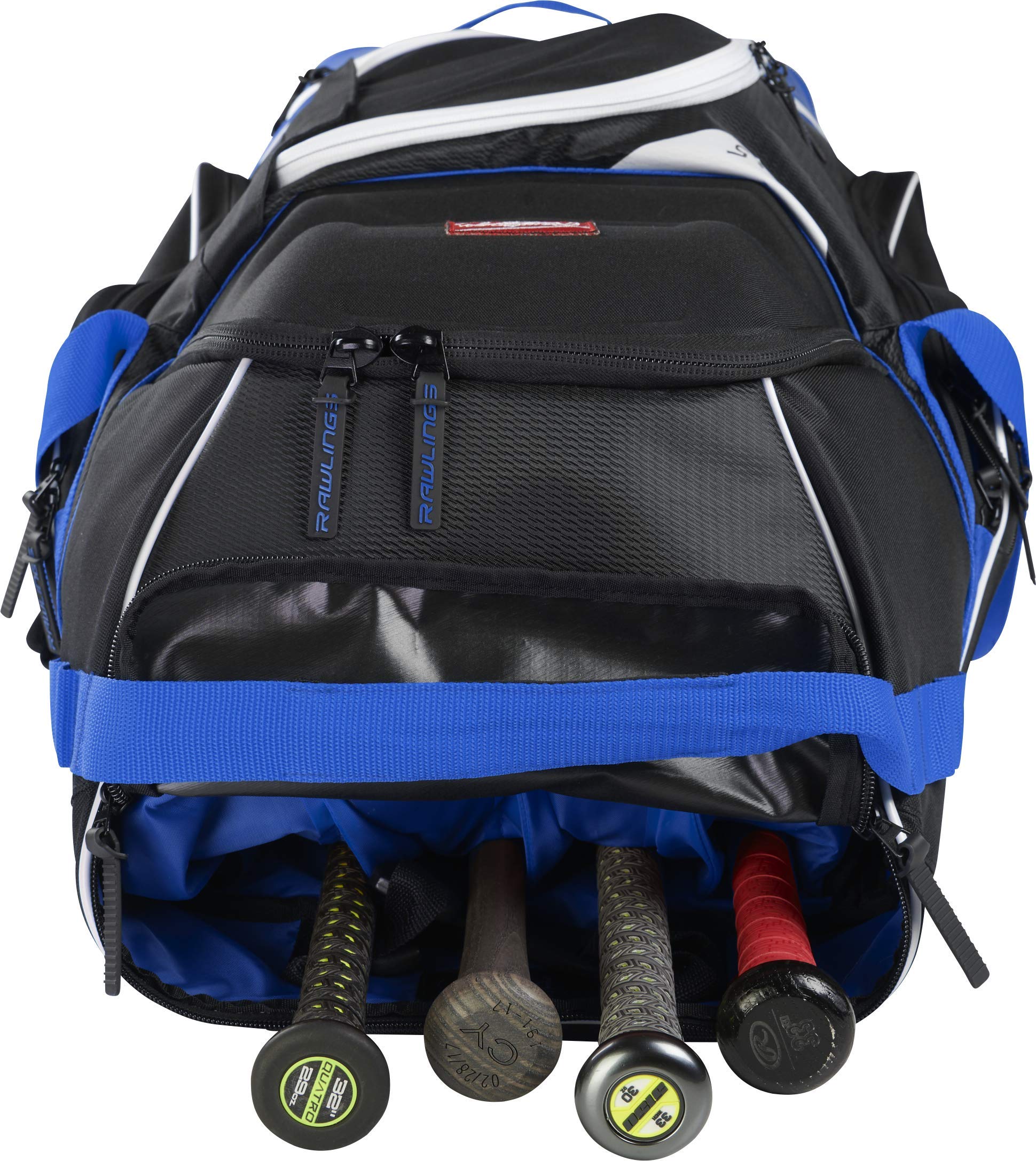 Rawlings | R1502 Wheeled Catcher's Bag | Baseball/Softball | Royal