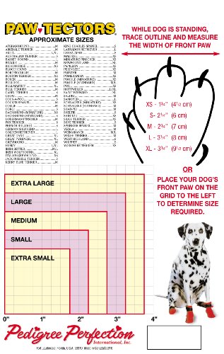 Paw Tectors by Pedigree Perfection International Inc. Water Proof Boot, X-Small, Pink