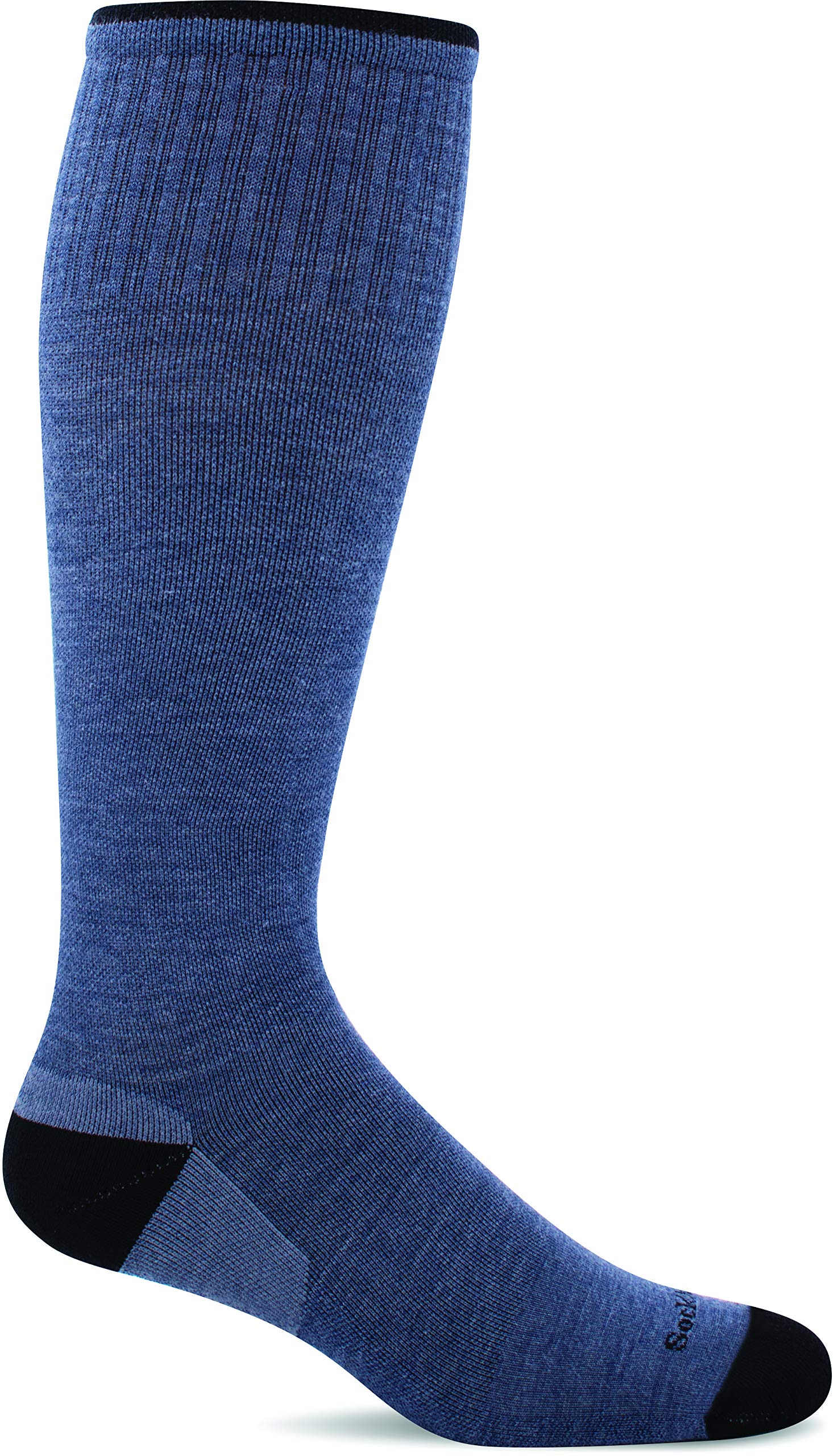 Sockwell Men's Elevation Firm Graduated Compression Sock, Denim - L/XL