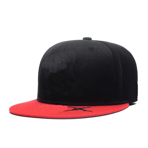 Quanhaigou Anime One Piece Character Cosplay Snapback Hat, Skull Skeleton Baseball Cap, One Piece Black, One Size