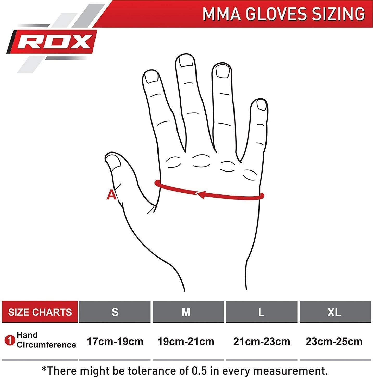 RDX MMA Gloves for Martial Arts Training and Sparring, Mitts for Grappling, Kickboxing, Muay Thai, Punching Bag & Cage Fighting Men Women Home Gym Use