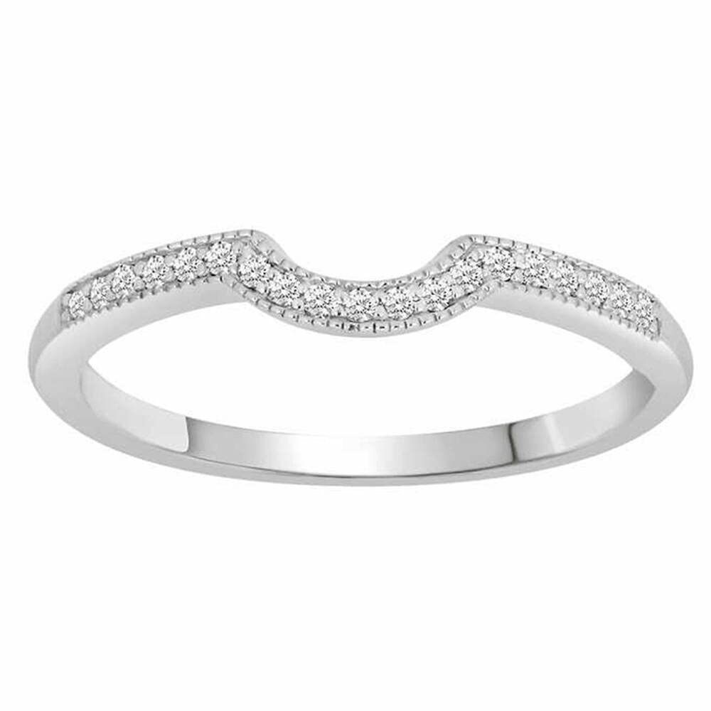 Vintage Wedding Ring Set for Women White Gold 1 Carat Center Moissanite Bridal Sets Wedding Rings Engagement Ring Set Platinum Plated Silver Anniversary Promise Rings for Her with Text Engravingļ¼size 6.5)