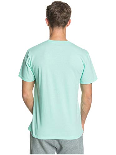 Quiksilver Men's Comp Logo Short Sleeve Tee Shirt, Beach Glass, XXL