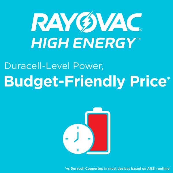 Rayovac AA Batteries & AAA Batteries Variety Pack, 24 Triple A Battery and 30 Double A Battery (54 Count)