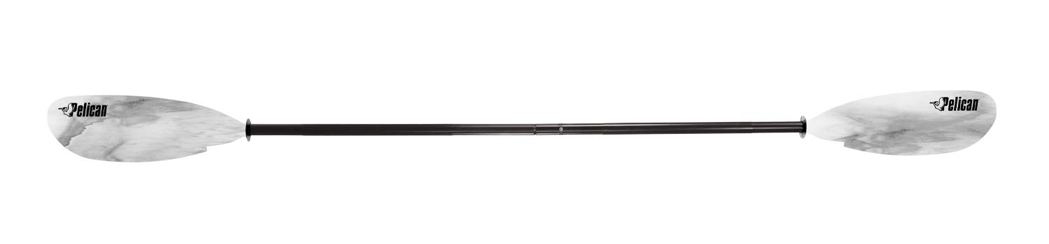 Pelican Poseidon Paddle - Aluminum Shaft with Reinforced Fiberglass Blades - Lightweight, Adjustable Kayaks Paddles - Perfect for Kayaking Boating & Kayak Fishing - 94.5 in - Granite/Black