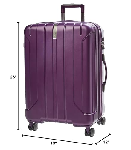 Samsonite Near Spinner 66/24 exp Ladies Medium Purple Polypropylene Luggage Bag TSA Approved AY8093002