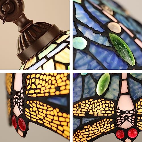 Radiance Goods Dragonfly-Style 1-Light Dark Bronze Finish Reading Floor Lamp 11" Shade