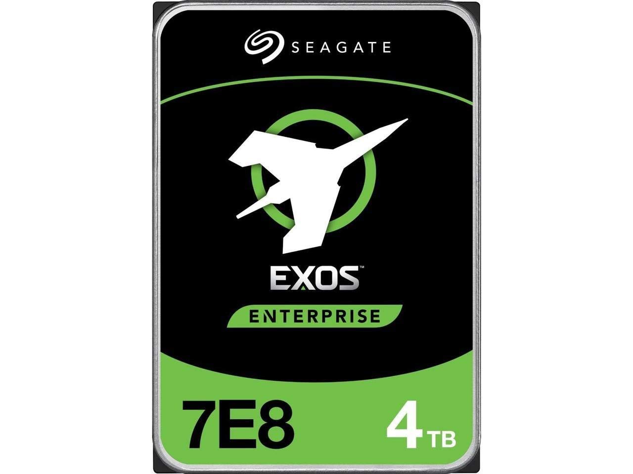 Seagate Exos 7E8 4TB Internal Hard Drive Enterprise HDD – 3.5 Inch 512n SATA 6Gb/s, 7200RPM, 256MB Cache – Frustration Free Packaging (ST4000NM000A)